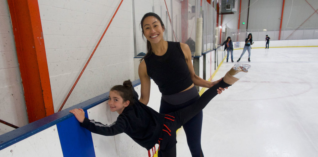 Coach Michelle Hong's social media channels support skaters during the ...